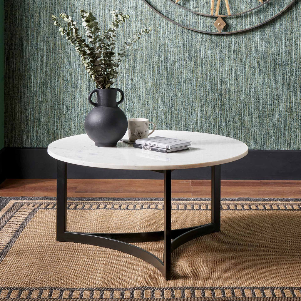 White and black coffee table store