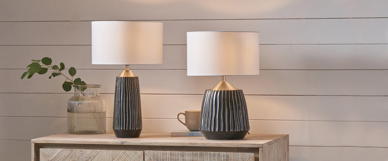 Black Table Lamps | Shop By Colour – Tagged "Collection_Ithaca Range"