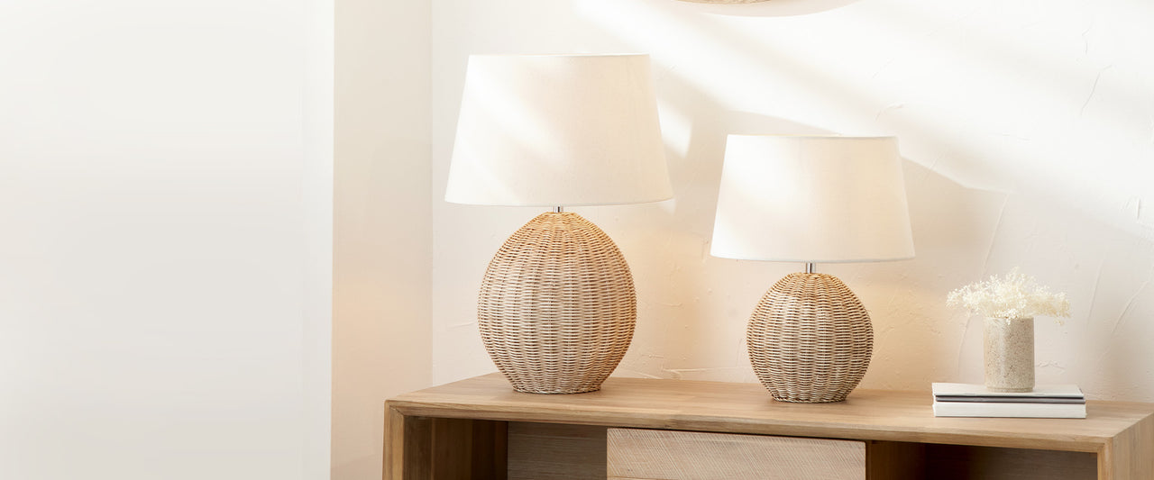 Natural Table Lamps | Shop By Colour