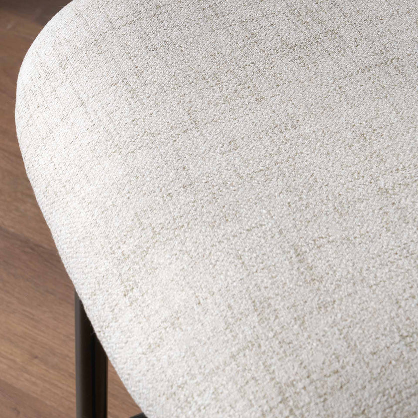 Lea Pebble Linen Bar Stool | Seating