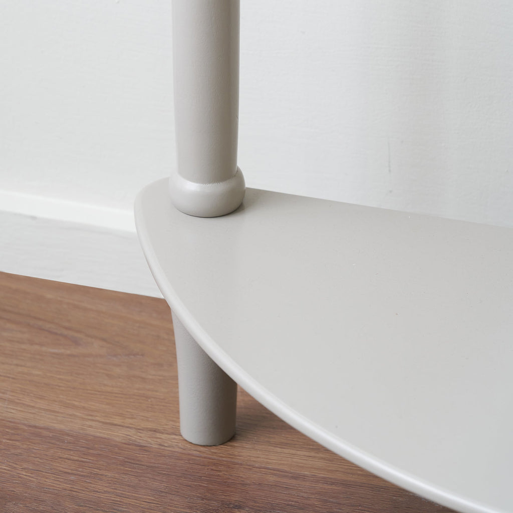 Putty Pine Wood Half Moon Console Table | Furniture