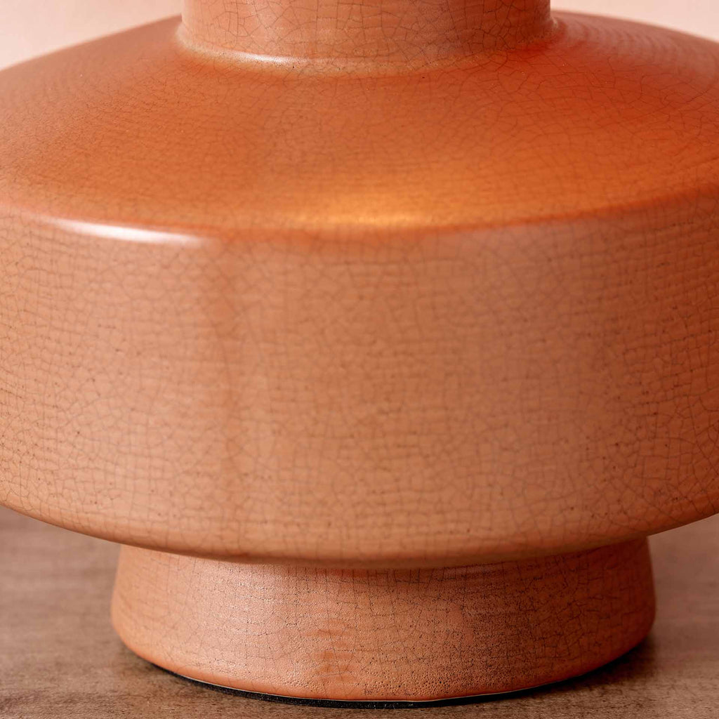 Cinnamon Crackle Effect Table Lamp | Lighting