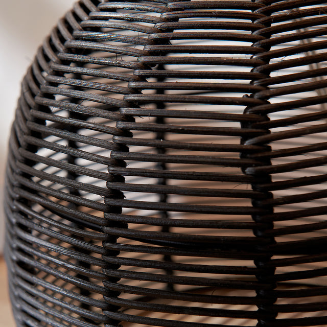 Black Rattan Table Lamp | Lighting | Rūma