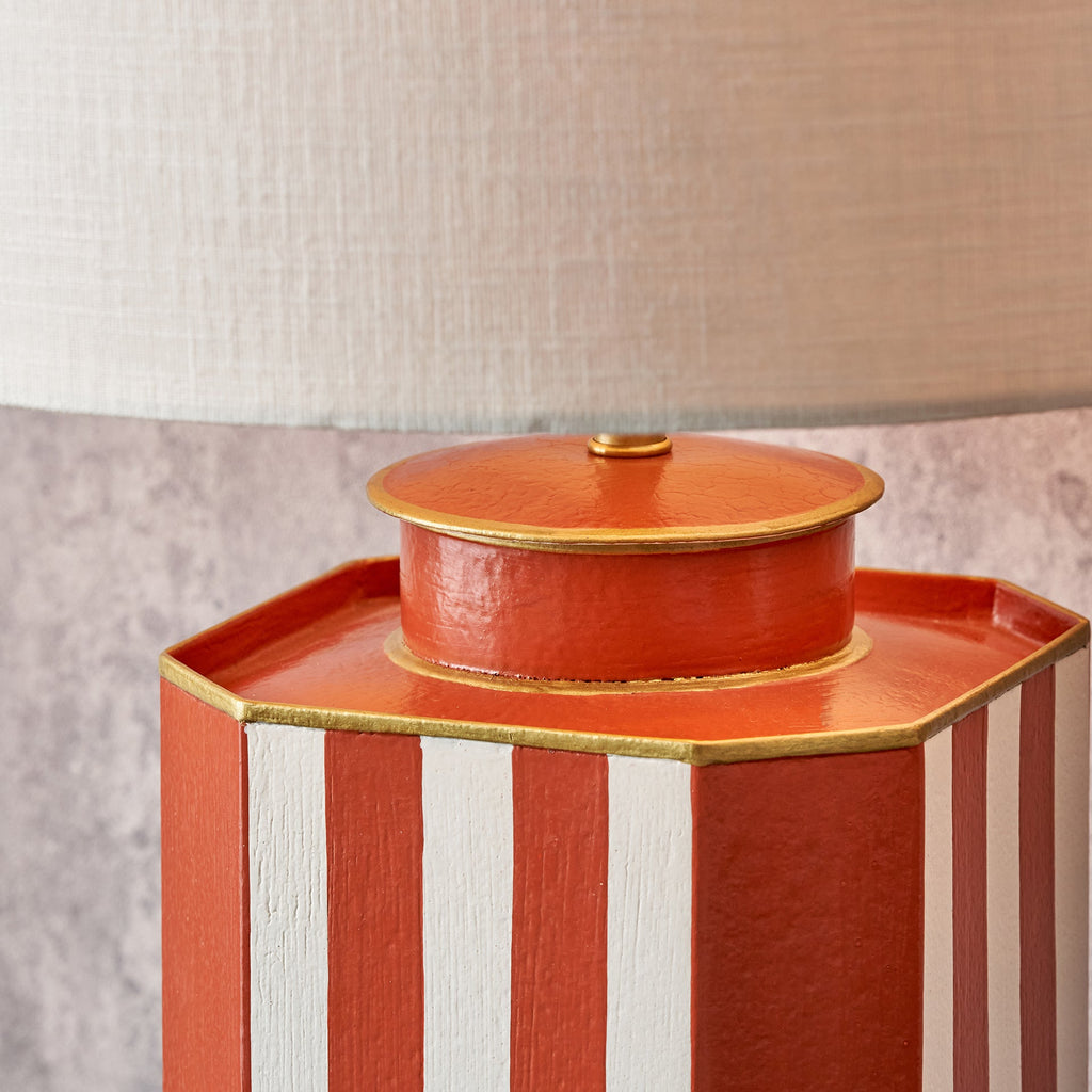 Cinnamon Hand Painted Table Lamp Base | Lighting