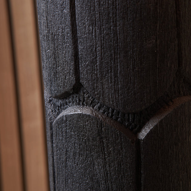 Black Wood Tall Table Lamp Base | Lighting | Rūma