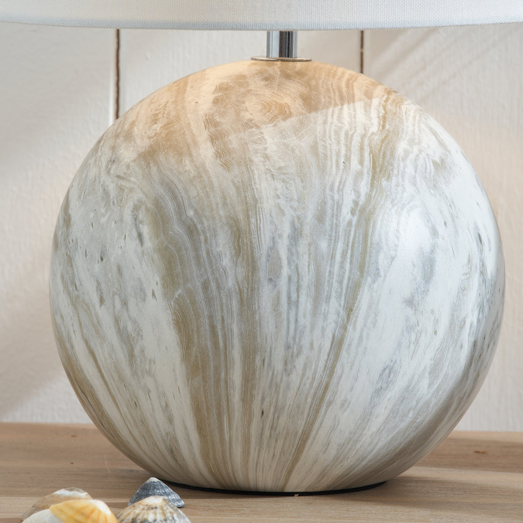 Grey Stone Effect Table Lamp | Lighting | Rūma