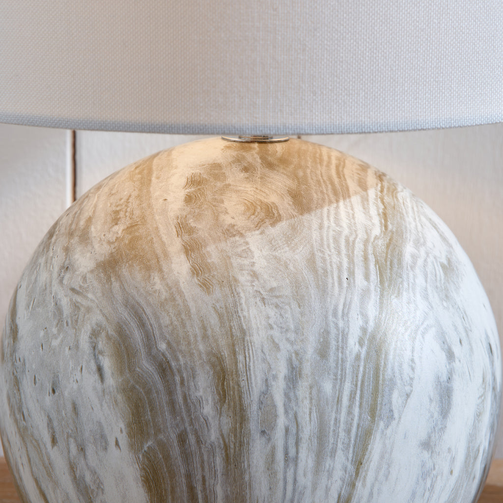 Grey Stone Effect Table Lamp | Lighting | Rūma