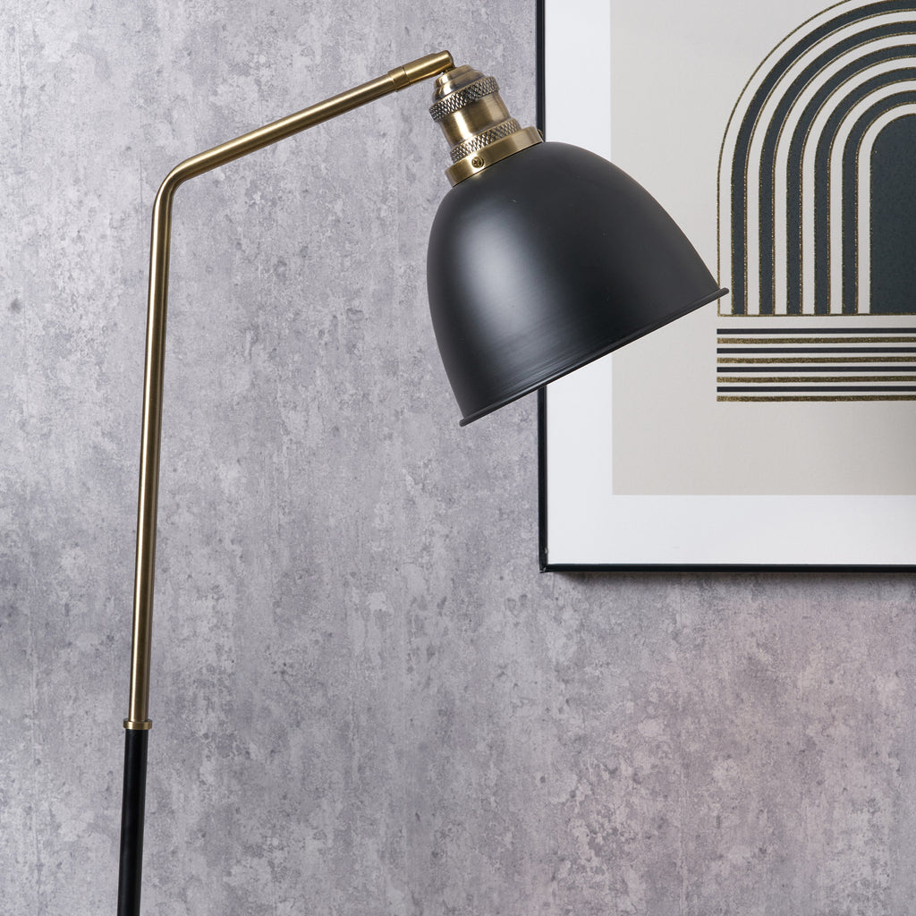 Black and Gold Task Floor Lamp | Lighting