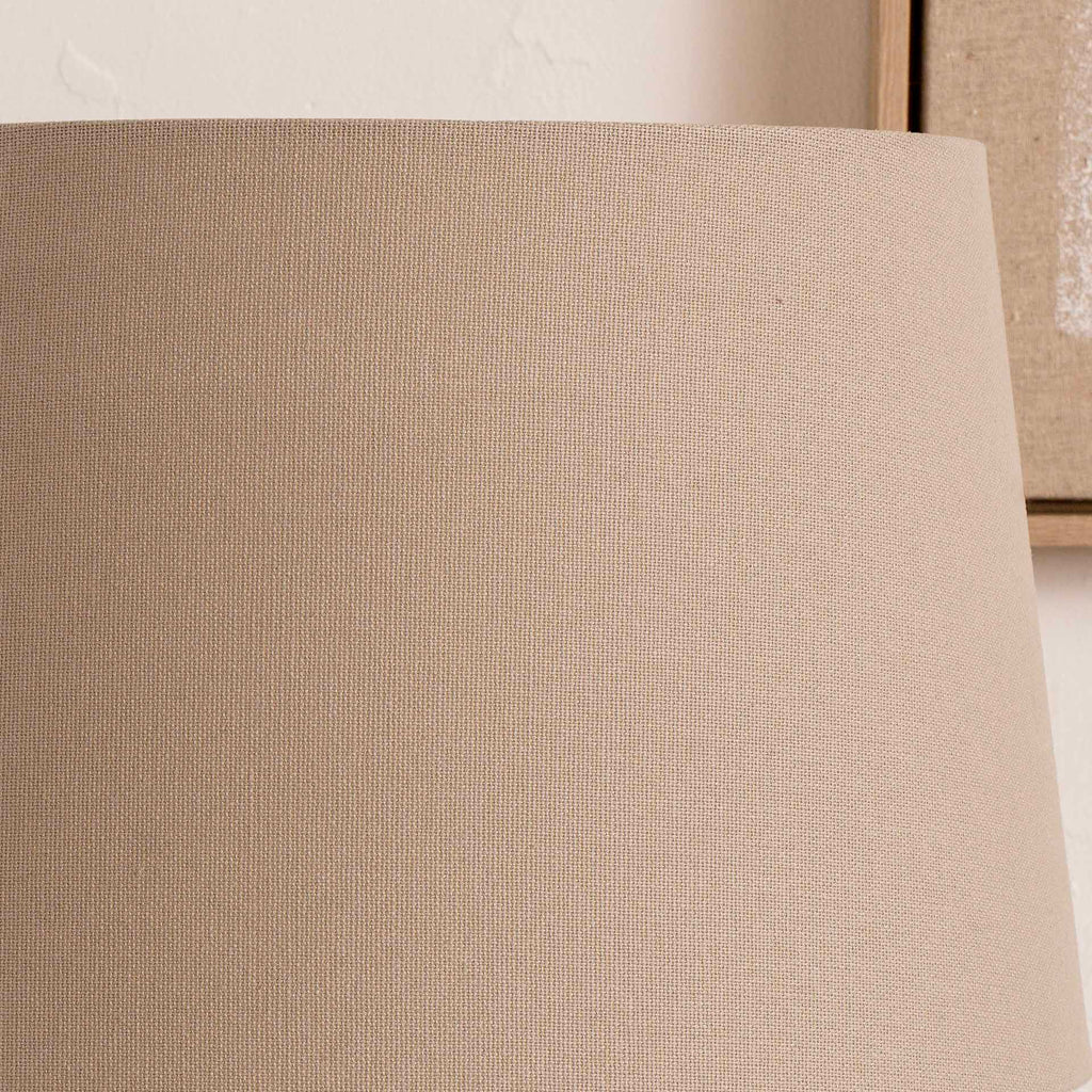 Taupe Handloom Tapered Lampshade | Lighting
