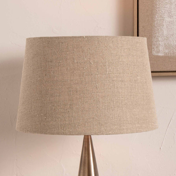Natural Linen Tapered Lampshade Lighting