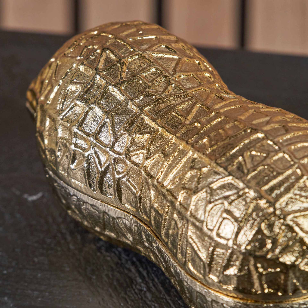 Carson Gold Peanut Lidded Trinket Bowl | Home Accents