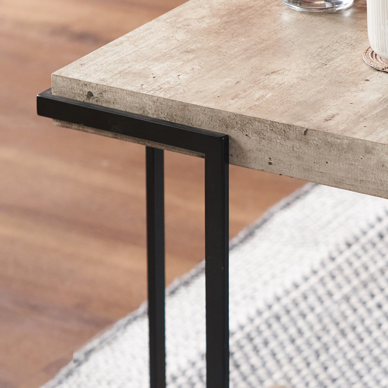 Concrete Effect Side Table | Furniture | Ruma