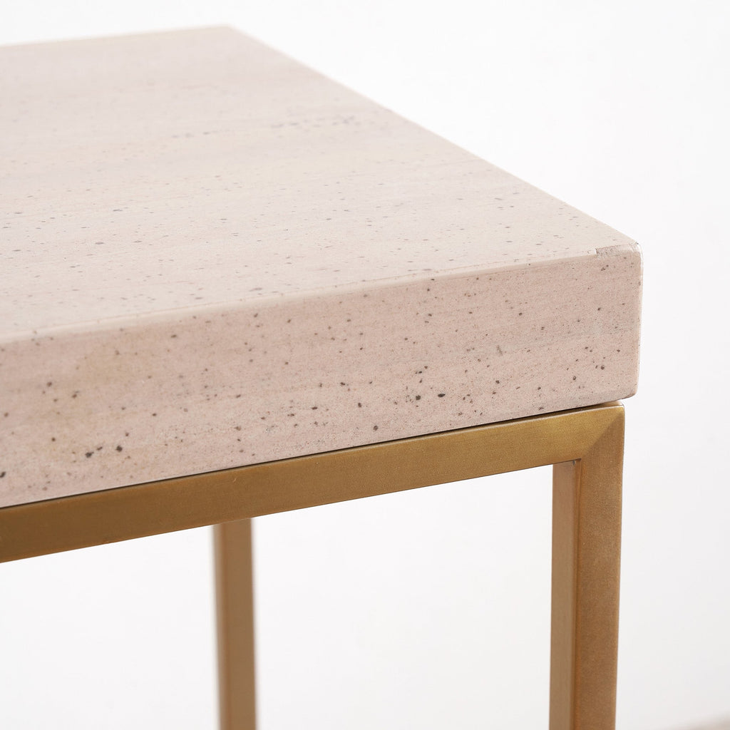 Beige Granite Console Table | Furniture