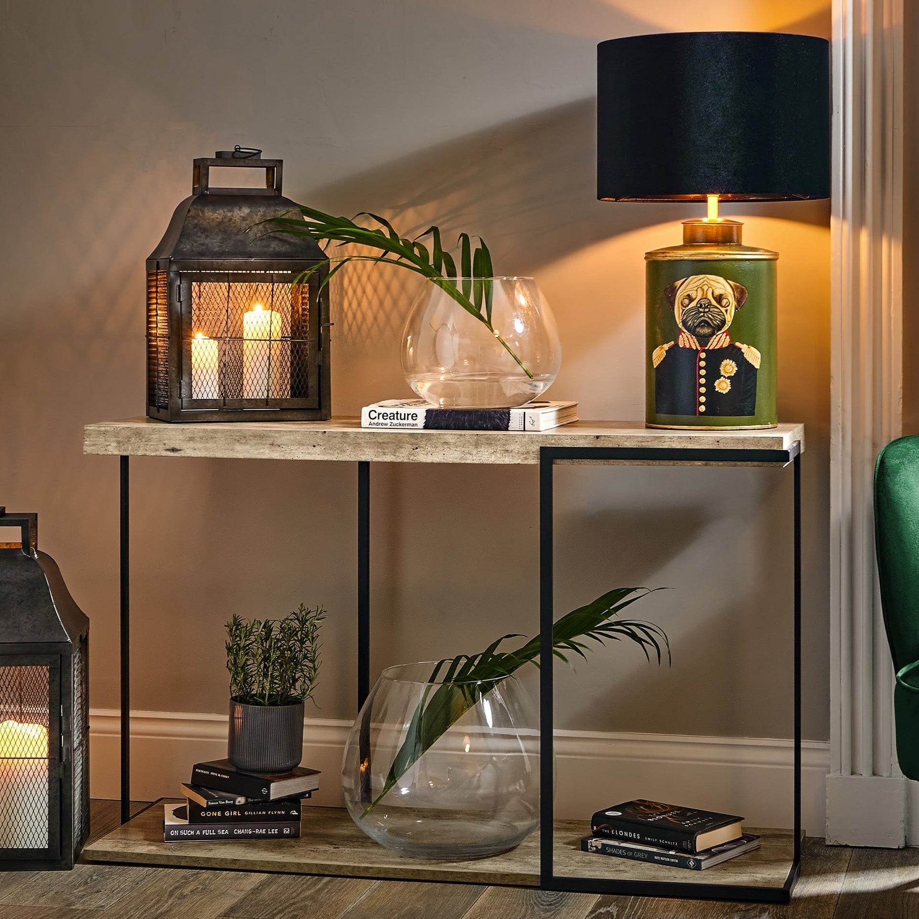 Concrete Effect Hallway Console Table | Furniture