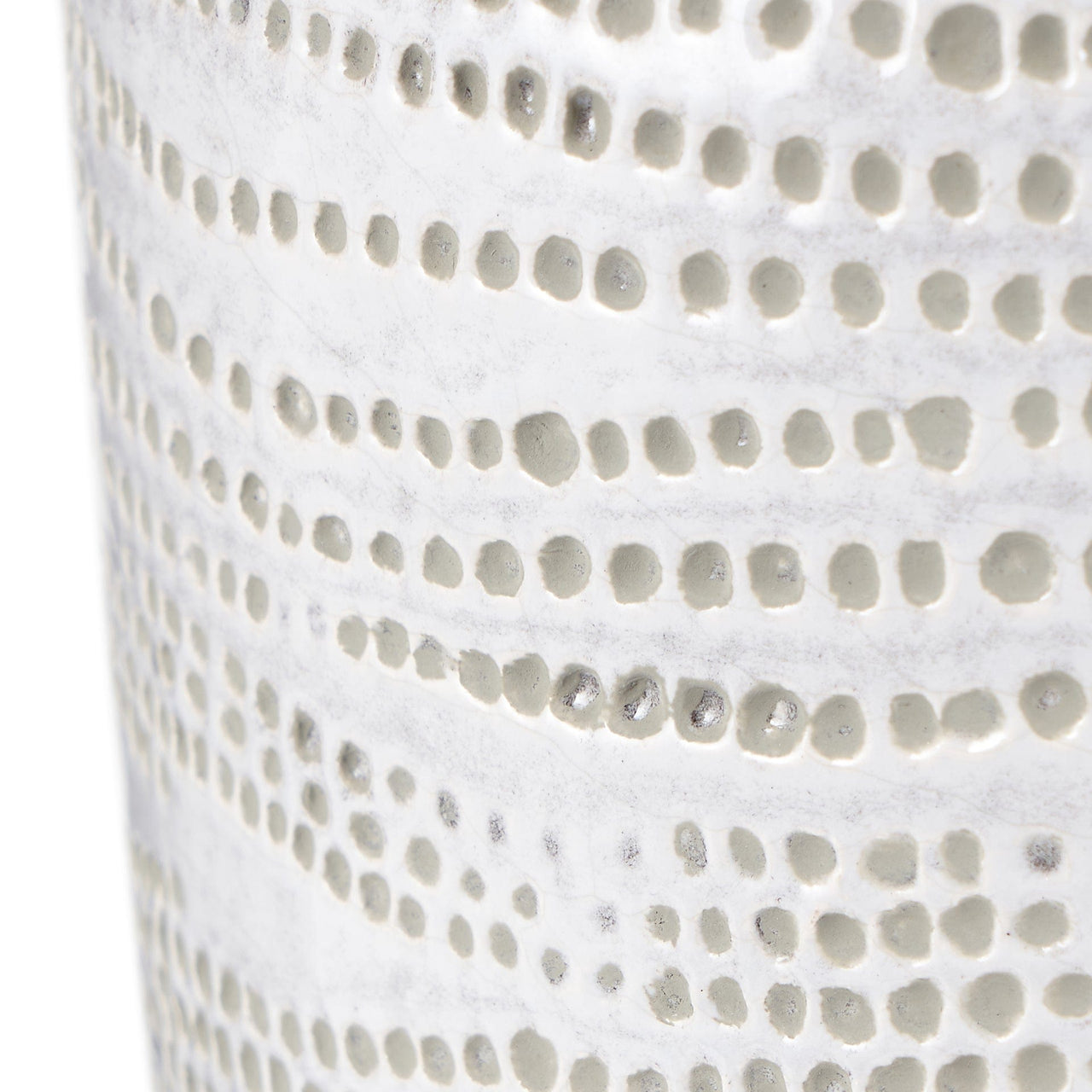 White Dot Small Stoneware Vase | Vases