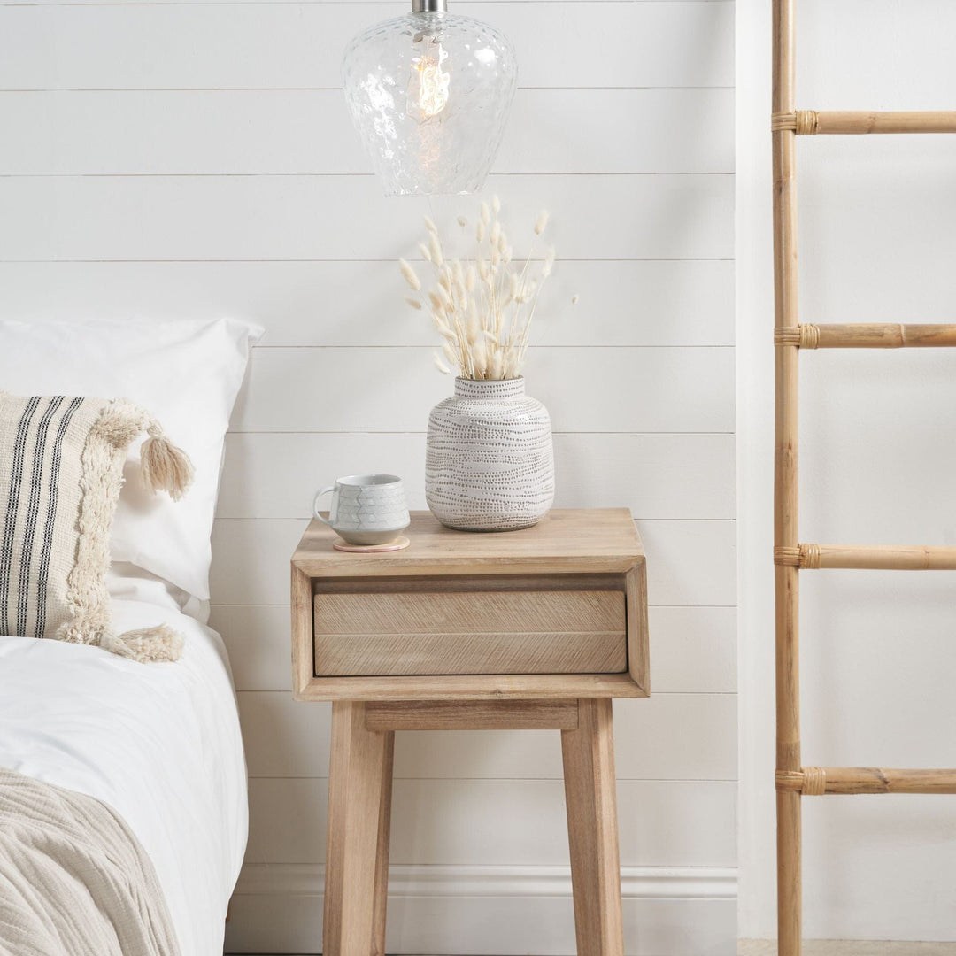 White Dot Small Stoneware Vase | Vases