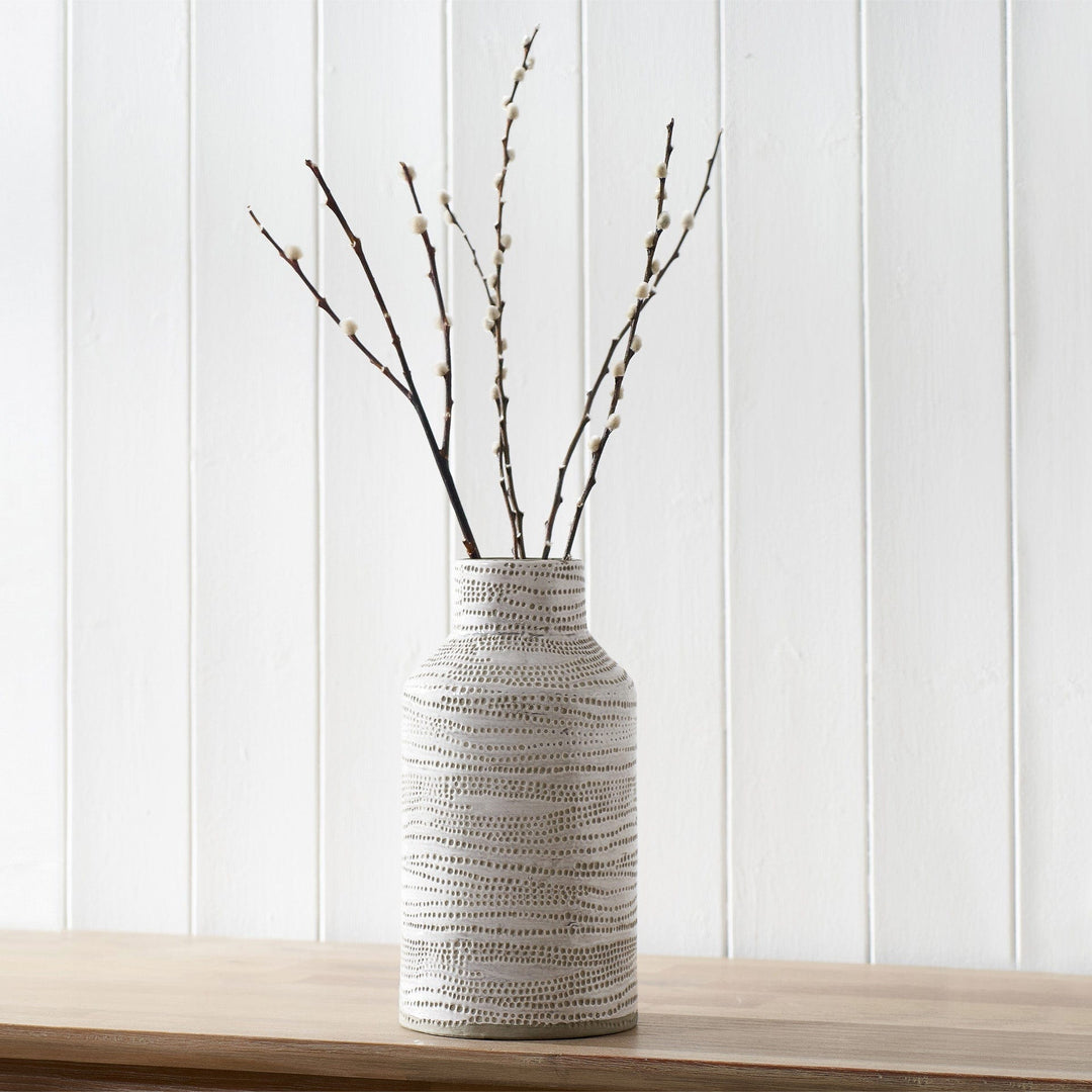 White Dot Stoneware Vase | Vases | Rūma