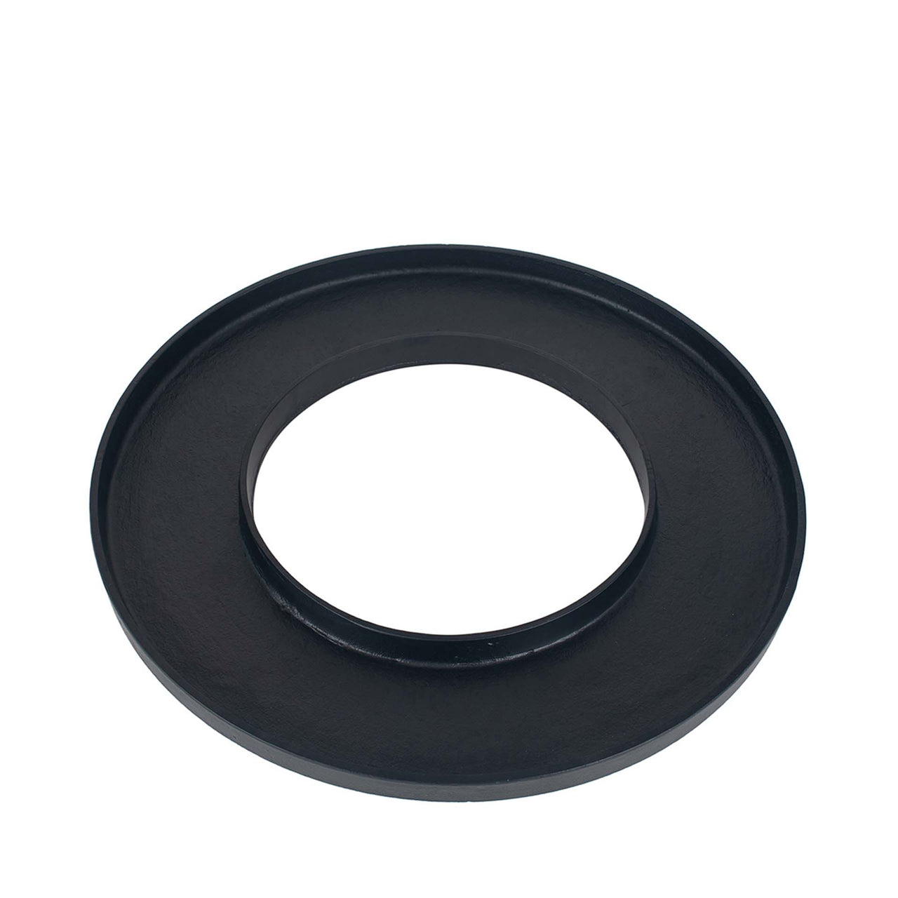 Matt Black Metal Ring Display Platter | Home Accents