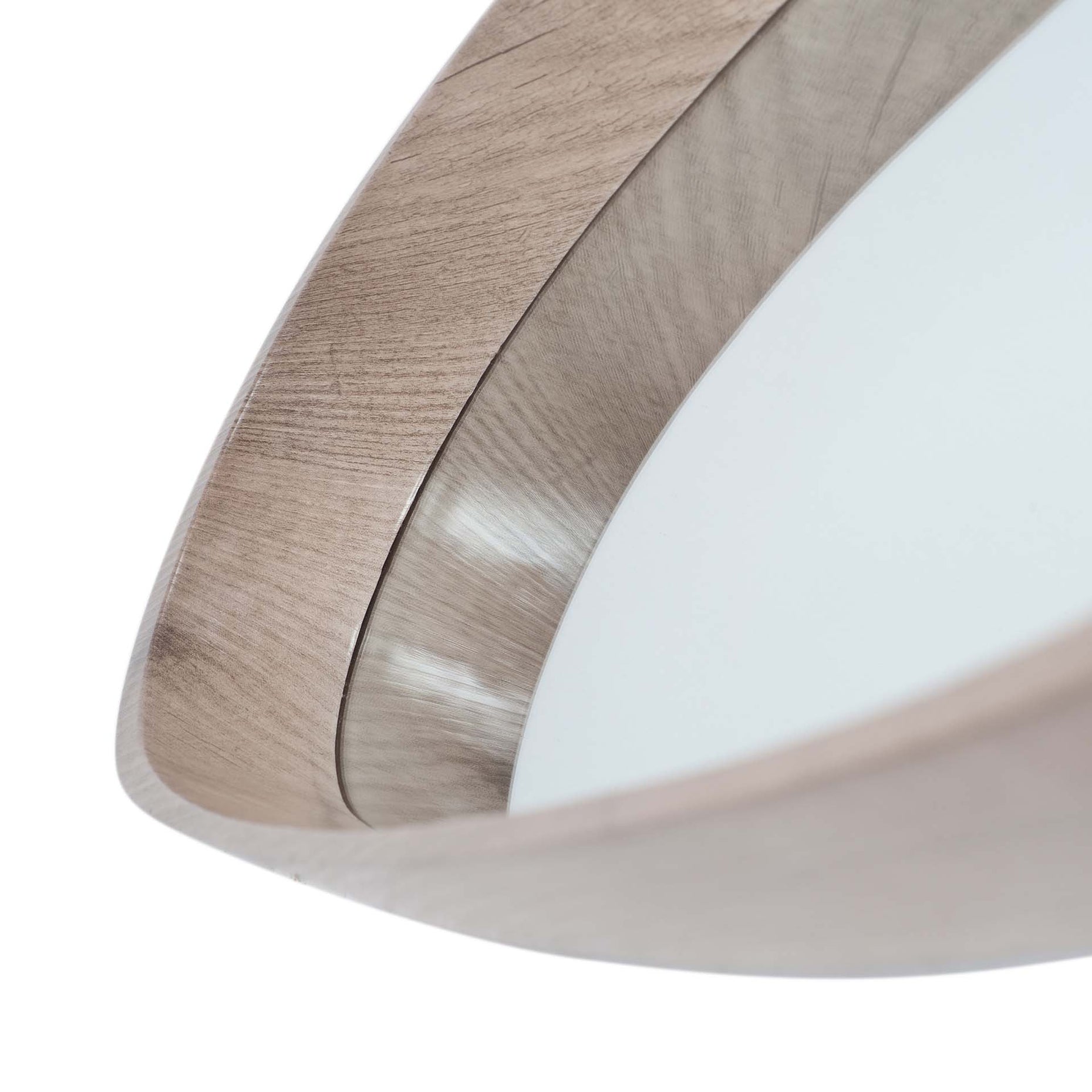 Natural Wood Veneer Teardrop Shaped Mirror | Home Accents