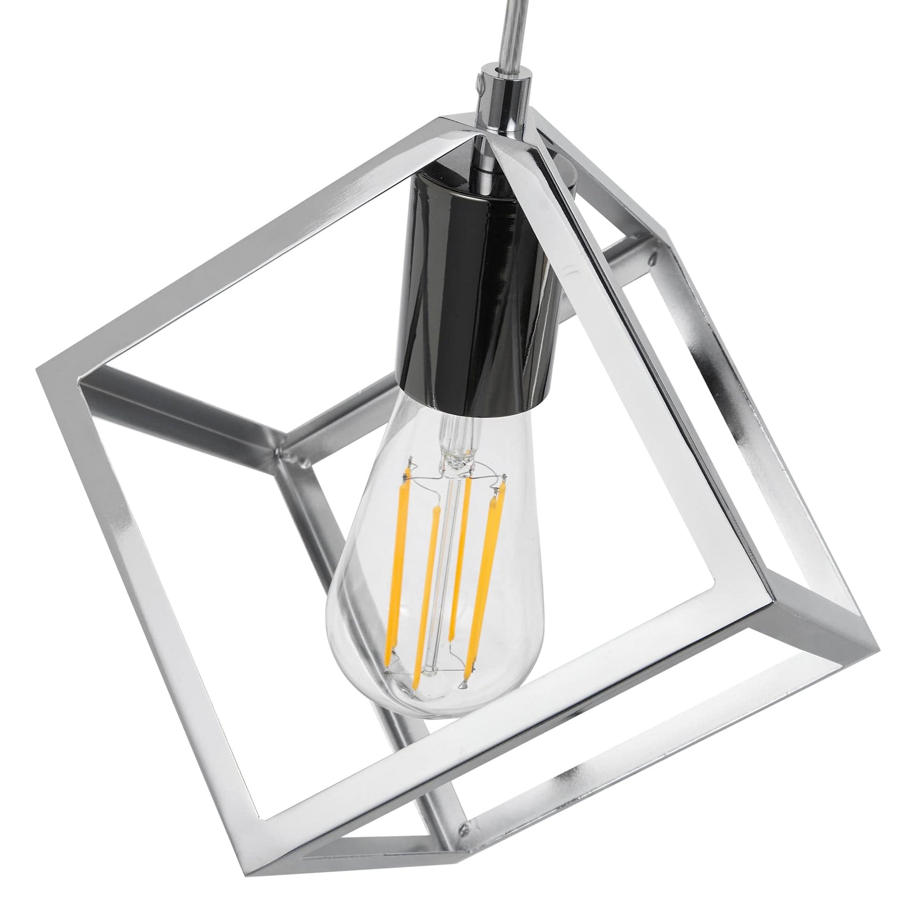 Silver Three Cube Pendant | Lighting | Rūma