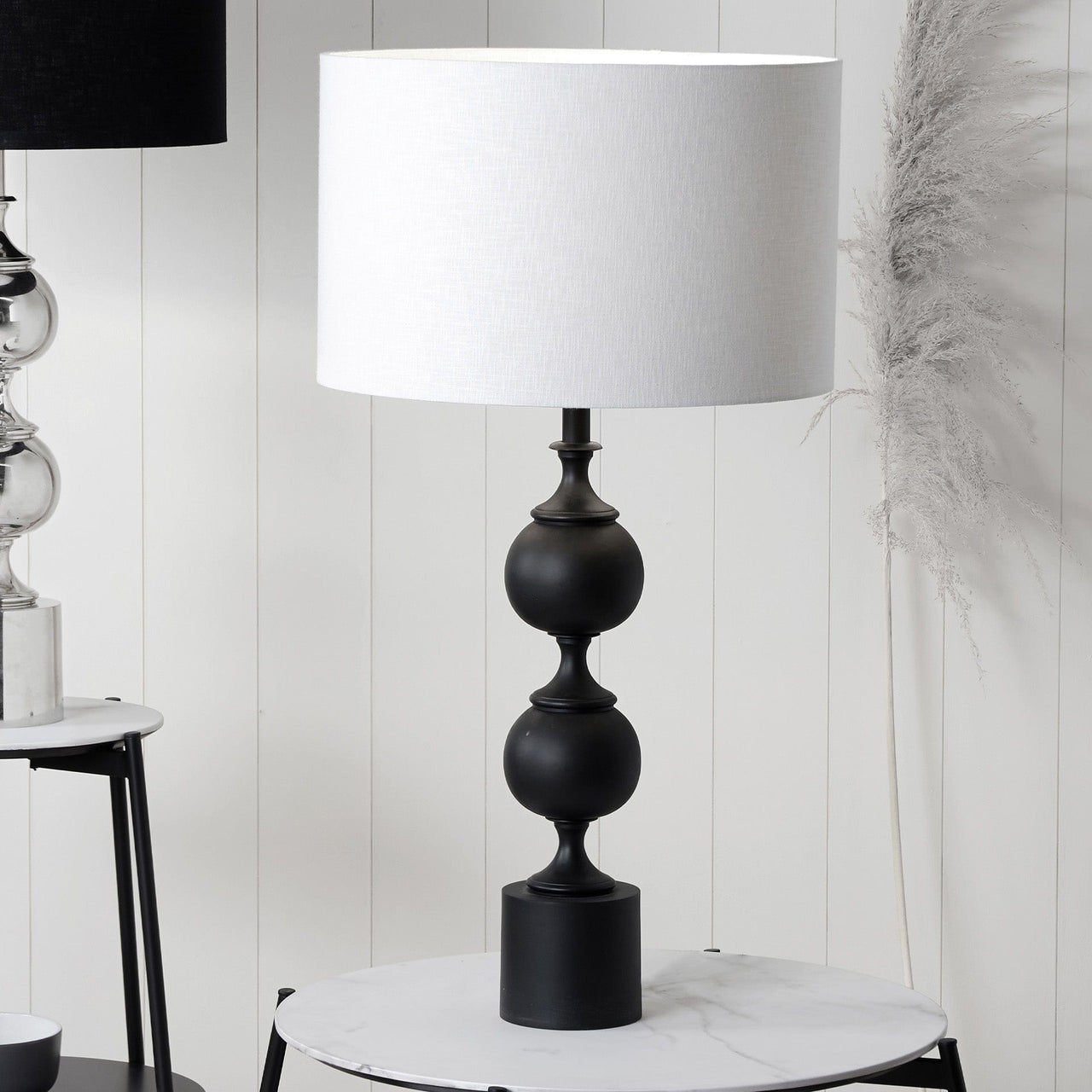 Matt Black Tall Table Lamp | Lighting