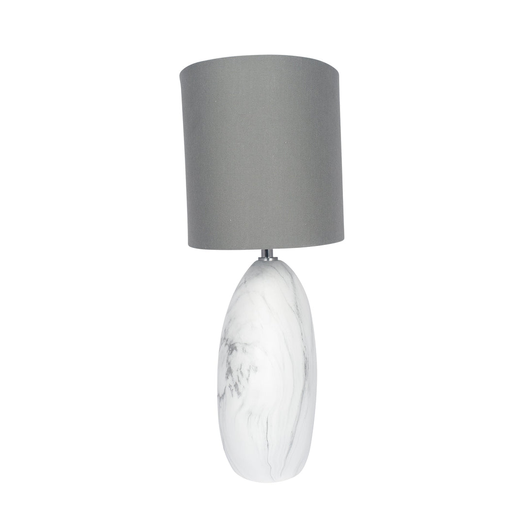 Large Marble Effect Table Lamp | Home Lighting