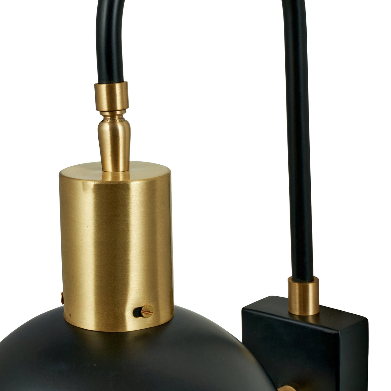 Matt Black Domed Task Wall Light | Lighting