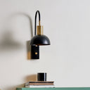 Matt Black Domed Task Wall Light | Lighting