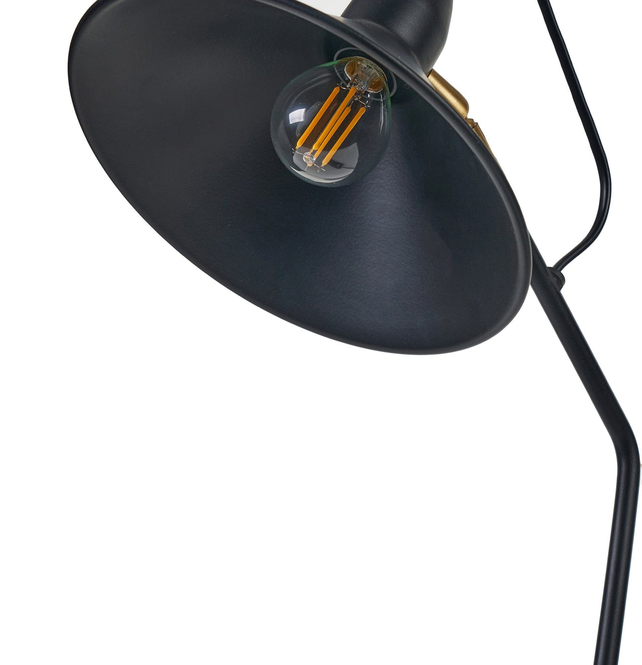 Matt Black Cone Floor Lamp | Lighting