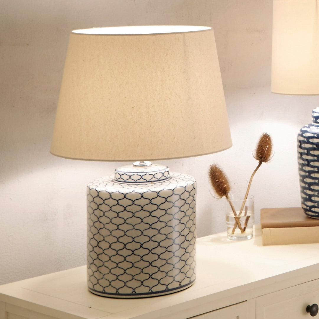 Blue and Grey Table Lamp | Lighting