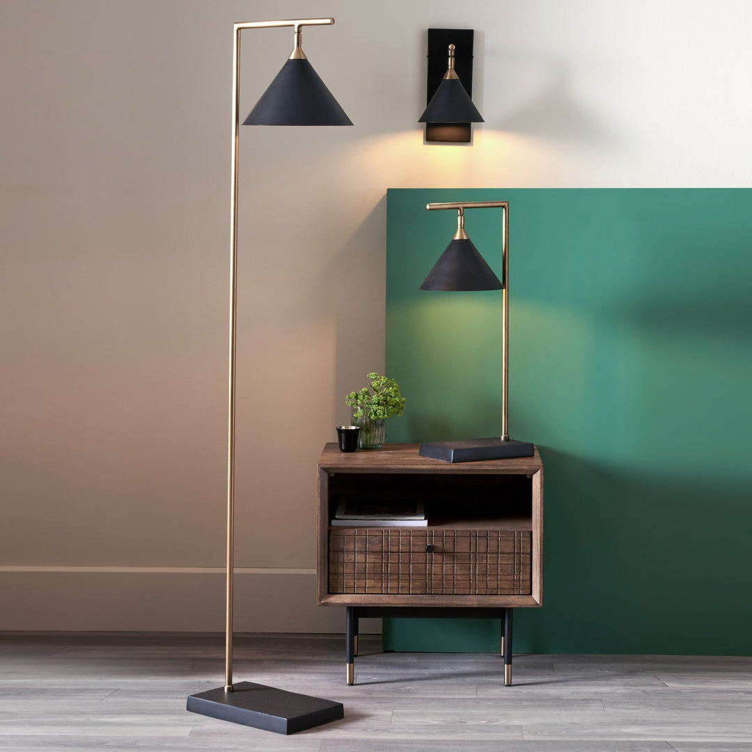 Eta Matt Black Floor Lamp | Lighting | Rūma