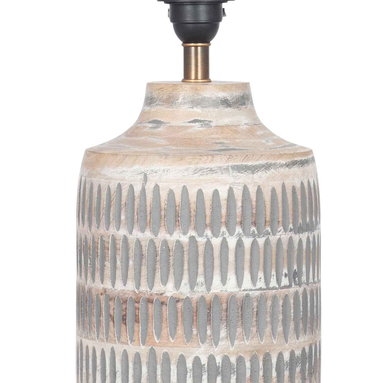 Grey Textured Table Lamp | Home Lighting