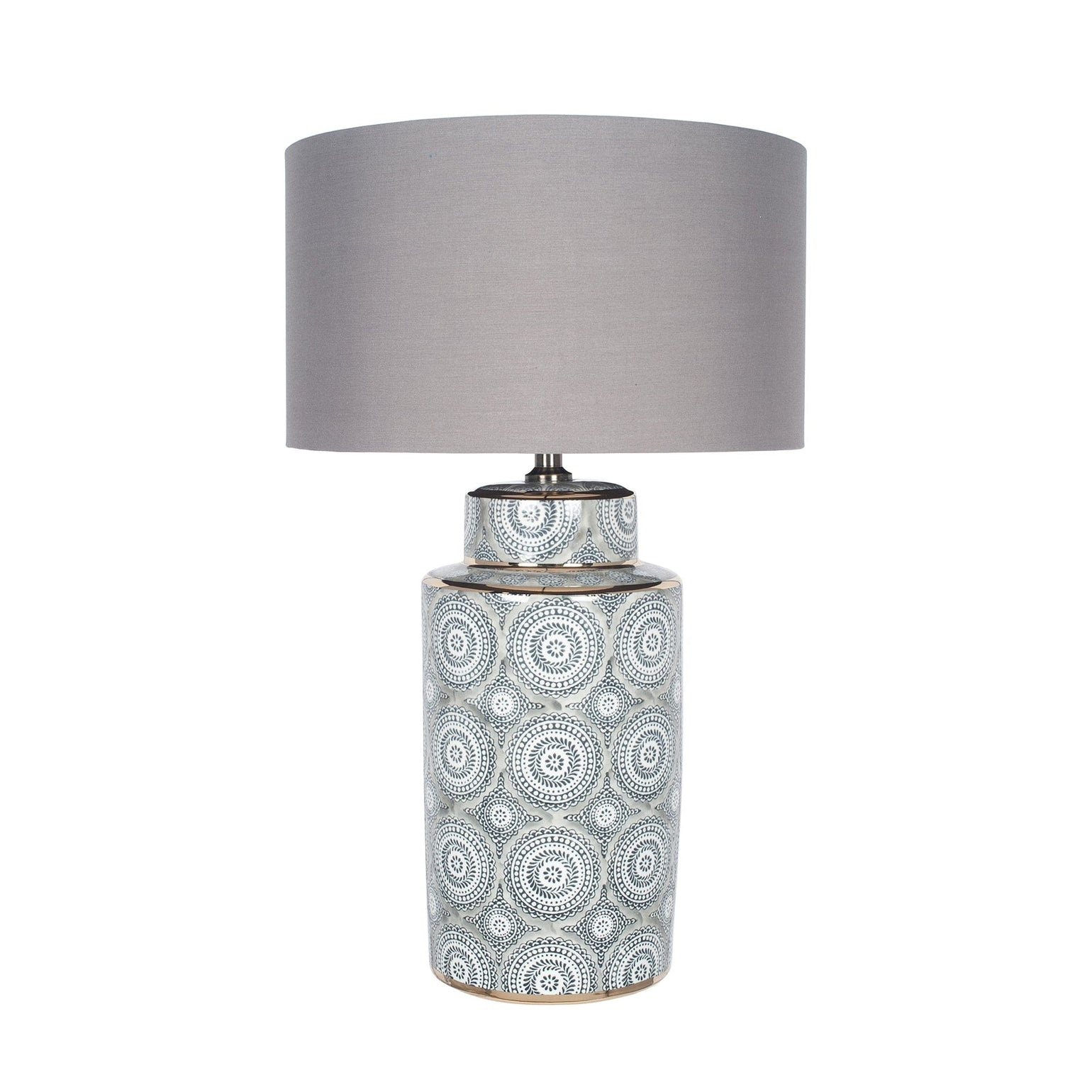 Circle Pattern Ceramic Table Lamp | Lighting