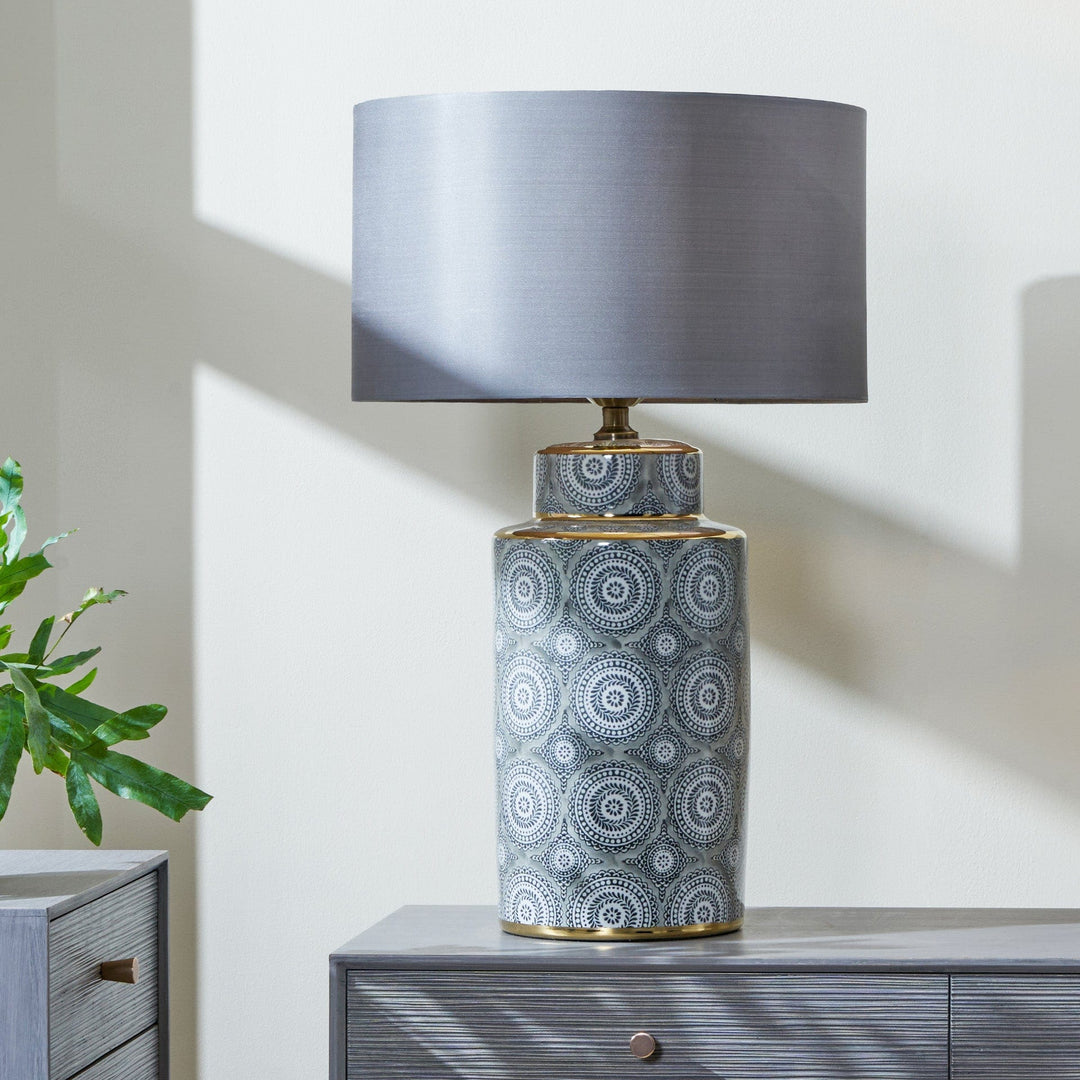 Circle Pattern Ceramic Table Lamp | Lighting | Rūma