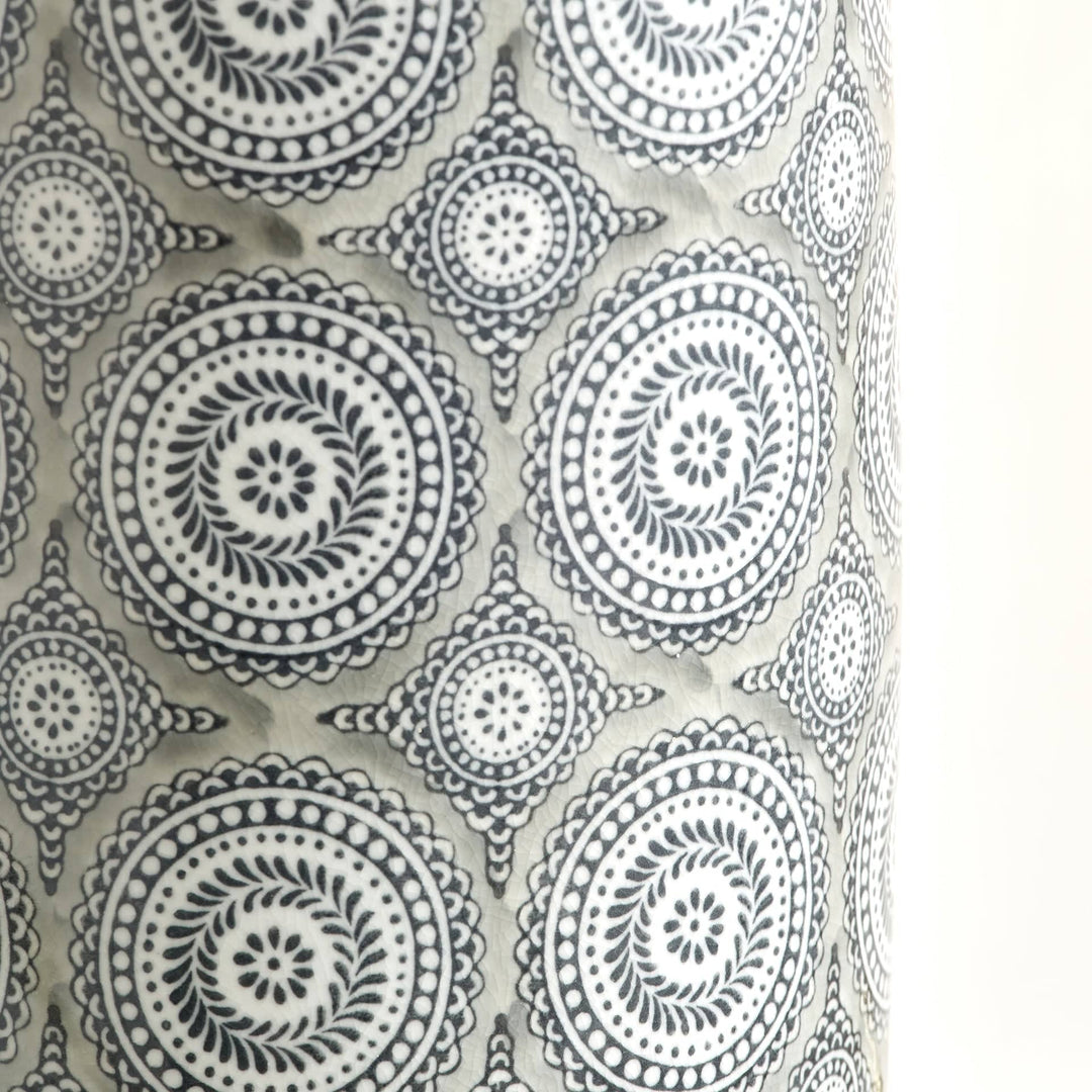 Circle Pattern Ceramic Table Lamp | Lighting