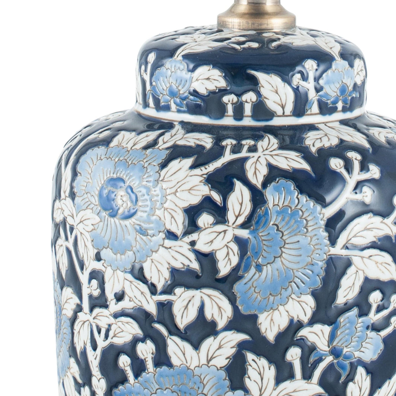 Blue Floral Table Lamp | Lighting