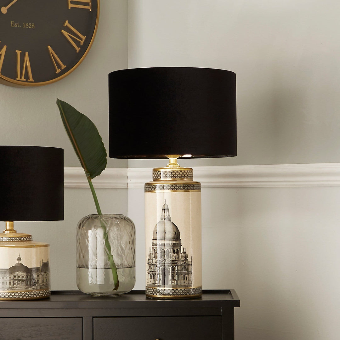 Building Print Tall Table Lamp | Home Lighting
