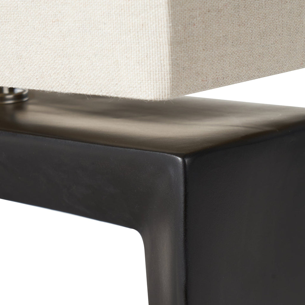 Black Rectangular Ceramic Table Lamp | Lighting | Rūma