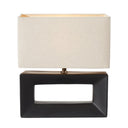 Black Rectangular Ceramic Table Lamp | Lighting