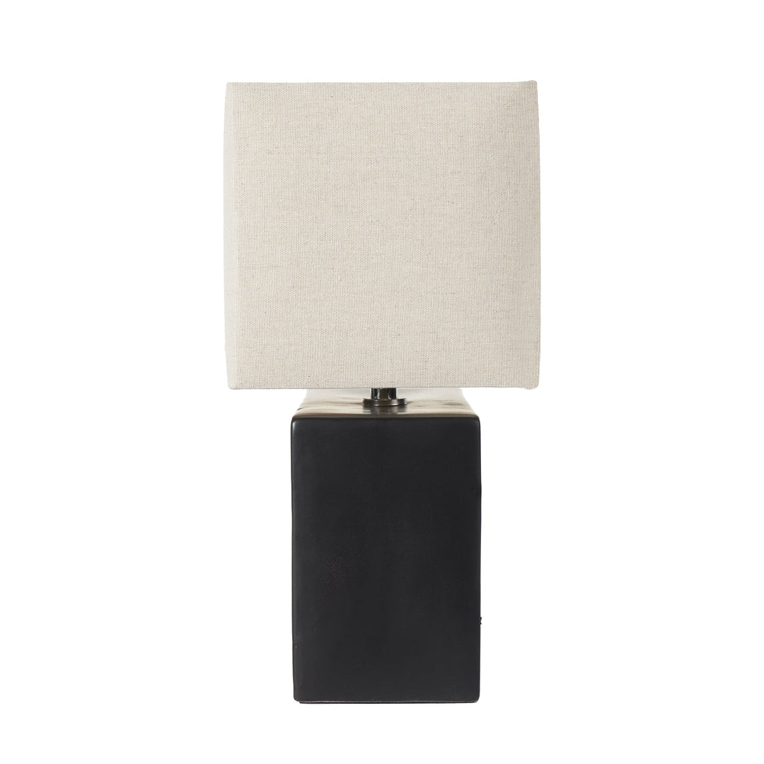 Black Rectangular Ceramic Table Lamp | Lighting