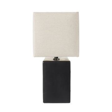 Black Rectangular Ceramic Table Lamp | Lighting