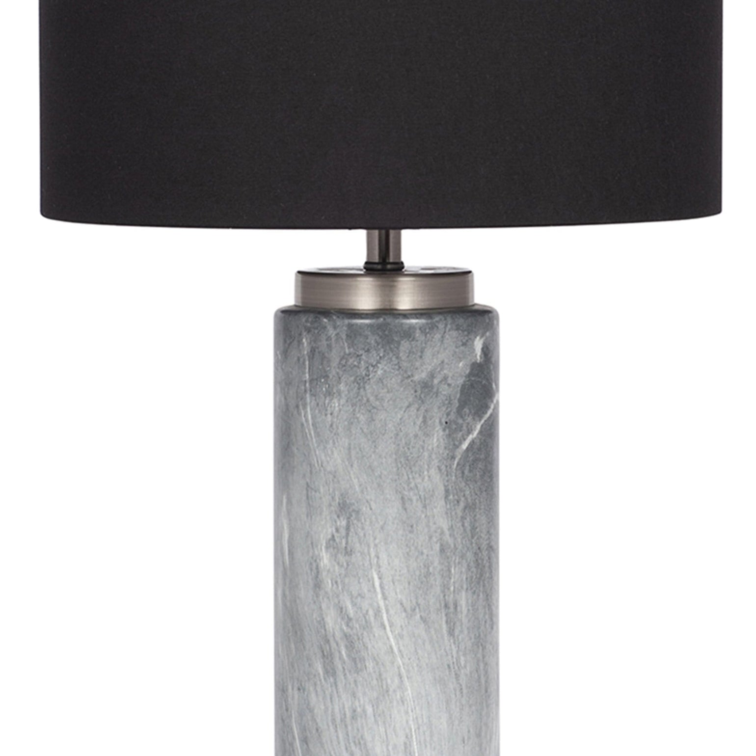 Grey Marble Effect Tall Ceramic Table Lamp | Table Lamps | Rūma