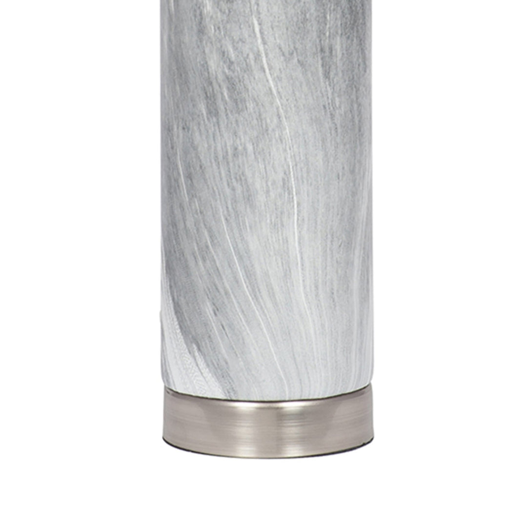 Grey Marble Effect Tall Ceramic Table Lamp | Table Lamps | Rūma