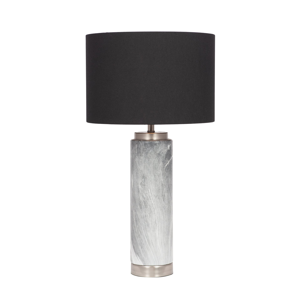 Grey Marble Effect Tall Ceramic Table Lamp | Table Lamps | Rūma