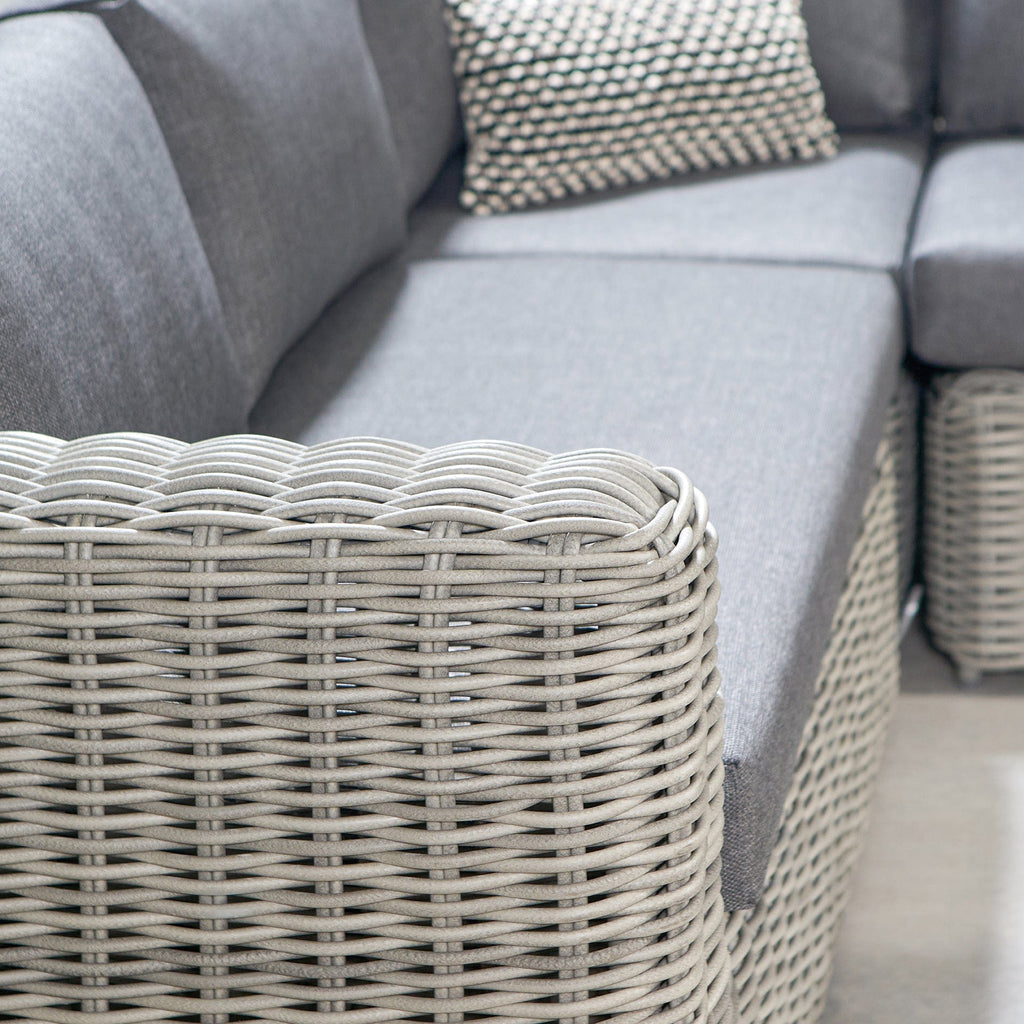 Cool Grey Outdoor Corner Set | Outdoor