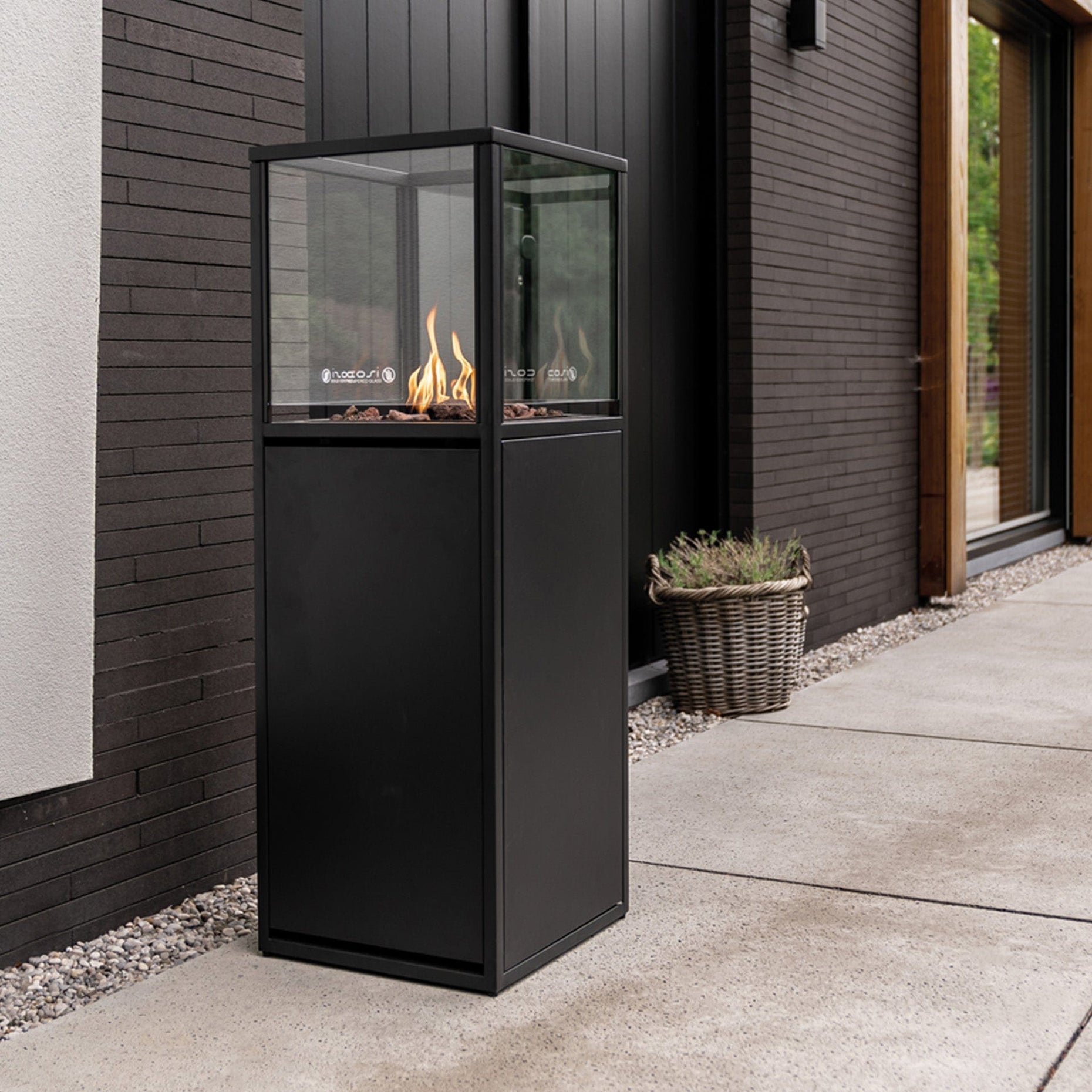 Black Fire Lantern | Outdoor