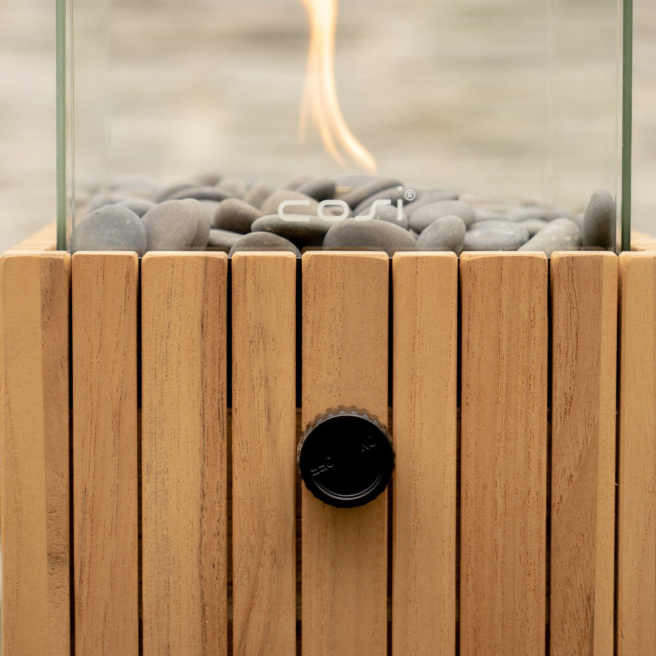 Cosiscoop Square Outdoor Timber Fire Lantern | Outdoor