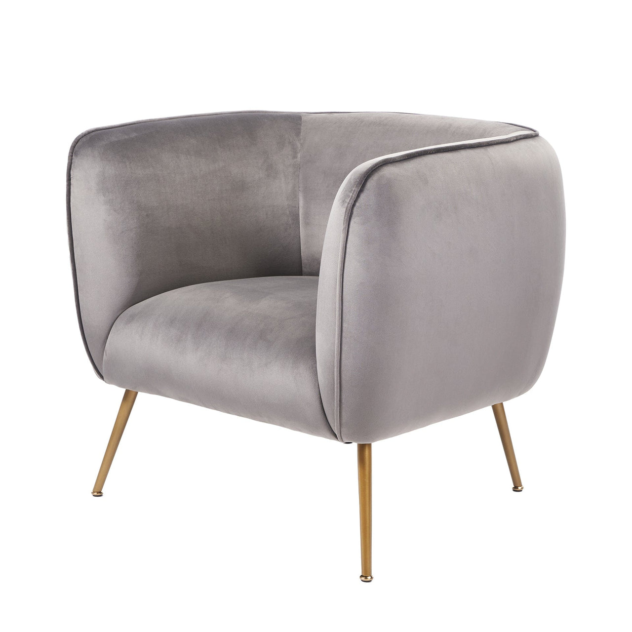 Grey Velvet Chair| Seating